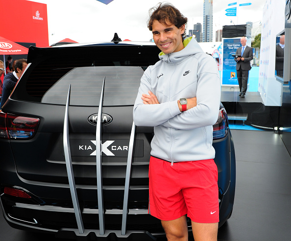 Australian Open 2015: Rafael Nadal Participates in the Kia Fleet ...
