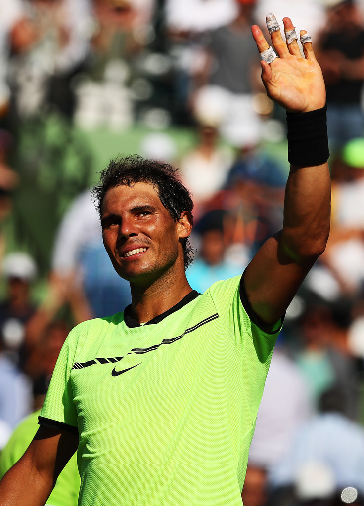 PHOTOS: Rafael Nadal beats Nicolas Mahut to reach last eight in Miami ...