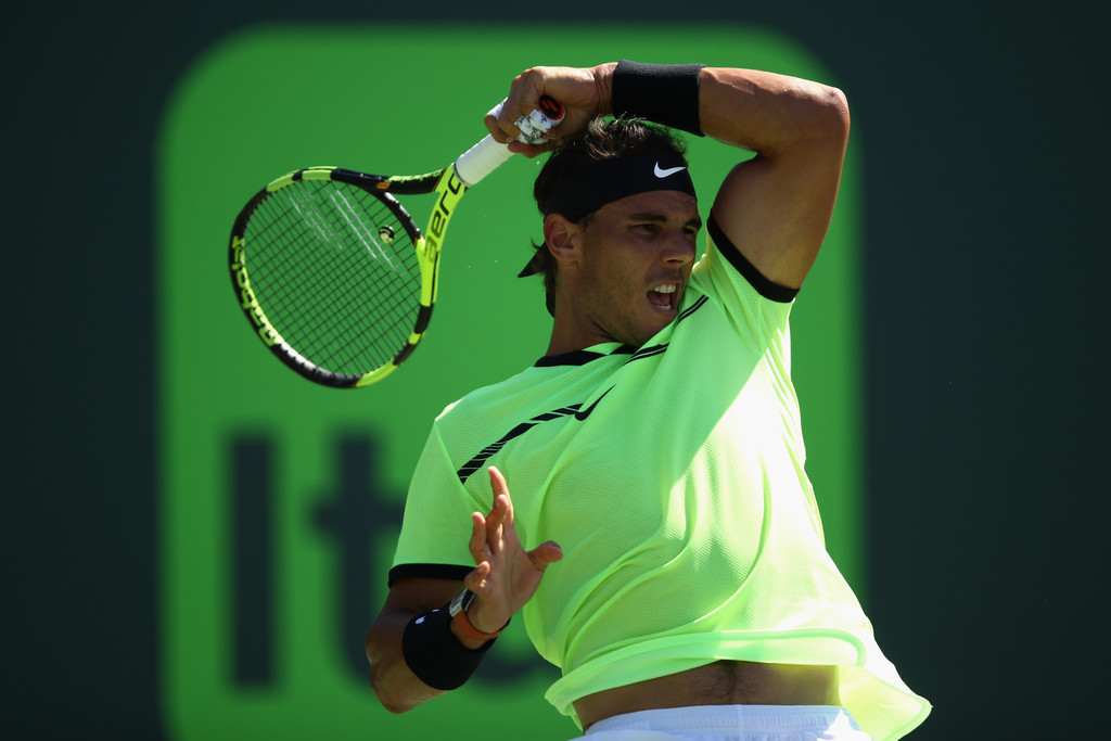 PHOTOS: Rafael Nadal beats Nicolas Mahut to reach last eight in Miami ...