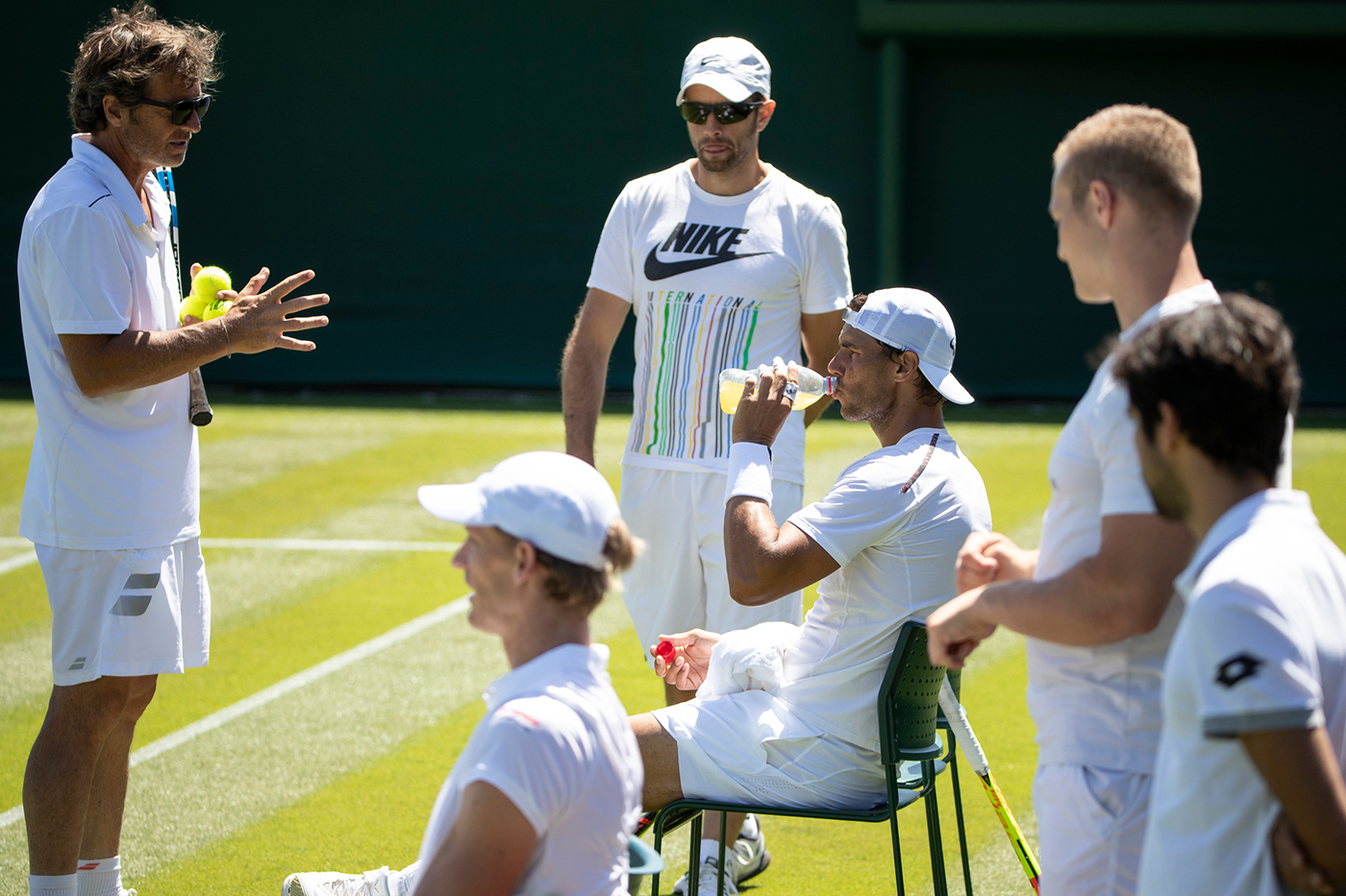 Rafa Nadal practicing at 2018 Wimbledon – Rafael Nadal Fans