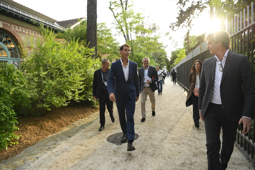 Rafael Nadal and Simona Halep attend the French Open 2019 draw ceremony ...
