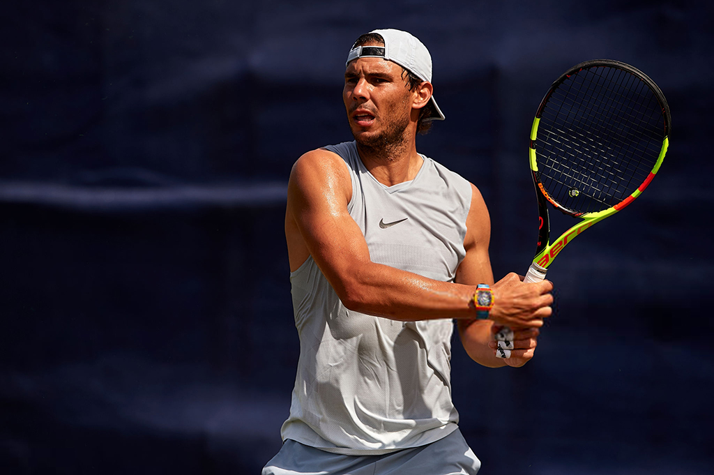 Rafael Nadal practices for Wimbledon at Mallorca Open – Rafael Nadal Fans
