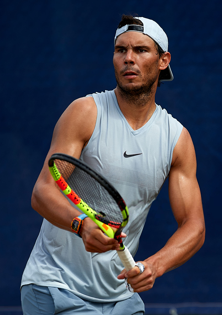 Rafael Nadal practices for Wimbledon at Mallorca Open – Rafael Nadal Fans