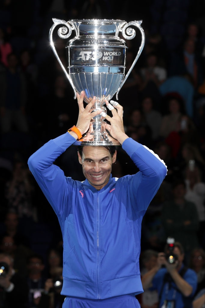 Rafael Nadal world year-end trophy 2019 all smiles photo – Rafael Nadal ...