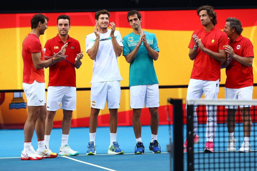 PHOTOS: Rafael Nadal beats Pablo Cuevas at ATP Cup in Perth – Rafael ...