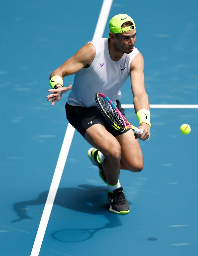 PHOTOS: Rafael Nadal’s first practice in Melbourne ahead of 2023 ...
